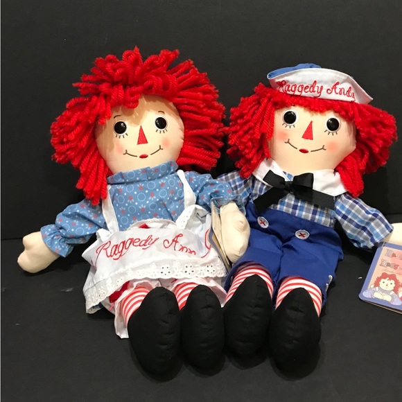 Hasbro | Toys | Raggedy Ann And Andy Dolls 6 Hasbro By Aurora Soft ...
